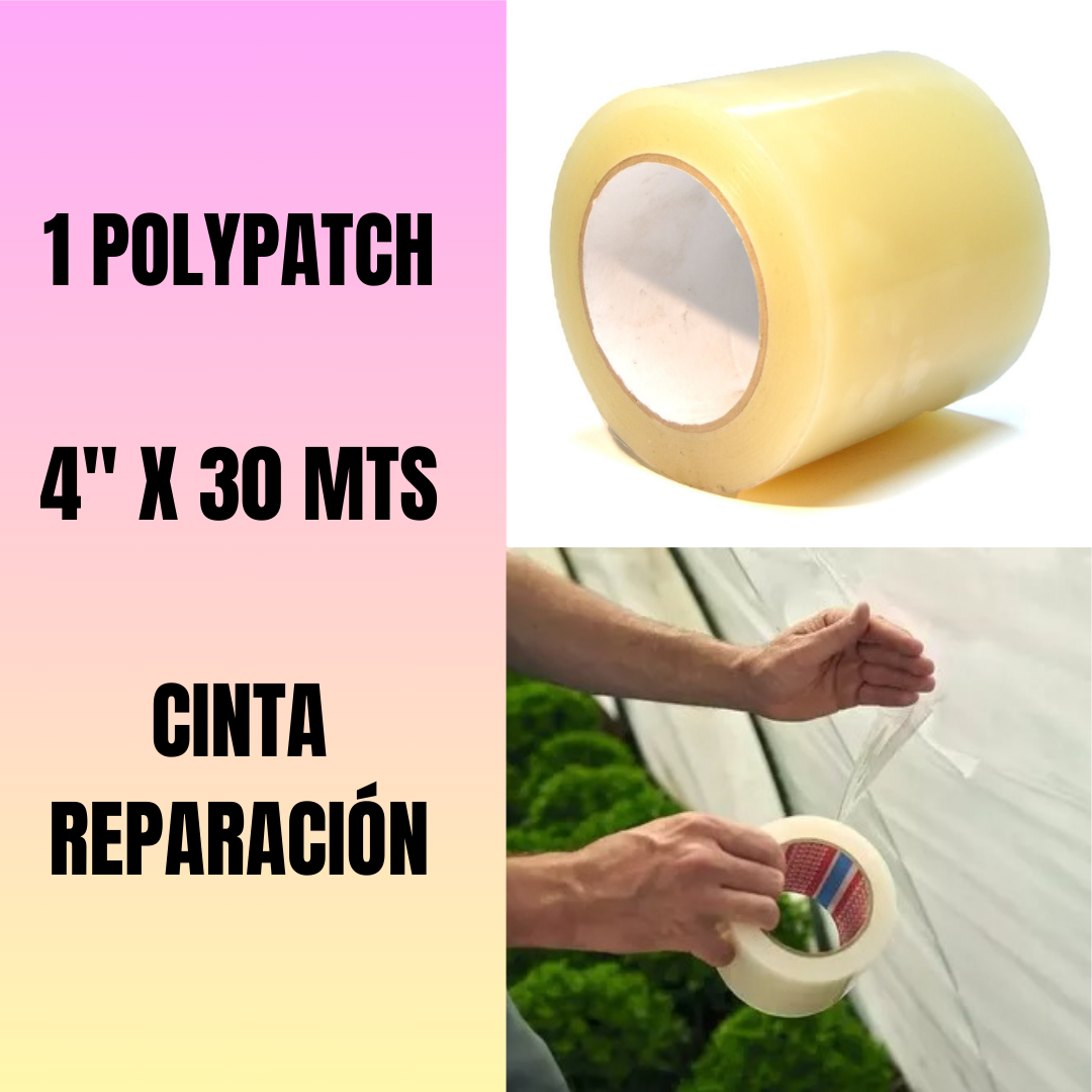 CINTA POLYPATCH 4" X 30 METROS — invernaderosMX